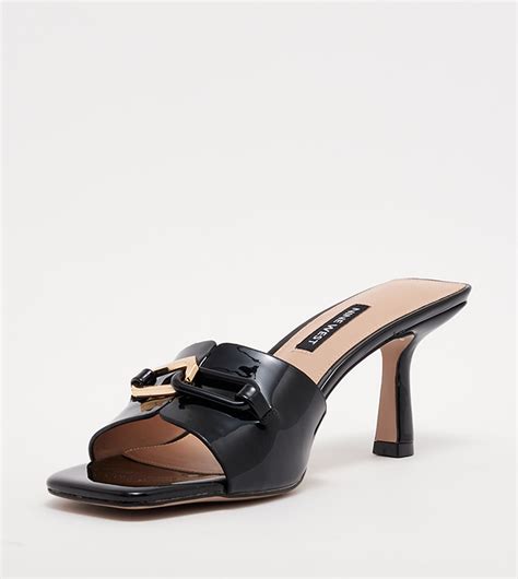 Buy Nine West Danila Metal Accent Heel Sandals In Black 6thstreet Qatar