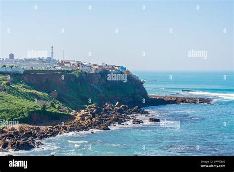 View Of A Moroccan City By The Atlantic Ocean Coast Larache Morocco