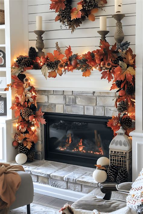 Creative And Cozy Fall Mantel Decorating Ideas Our Happy Corner