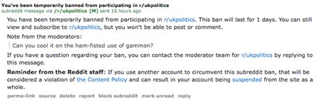 Long Standing Race Baiting Troll Receives Laughably Inadequate 1 Day Ban For Saying “gammon