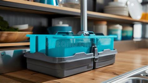 A Detailed Shot Of The Mops Refillable Cleaning Solution Compartment