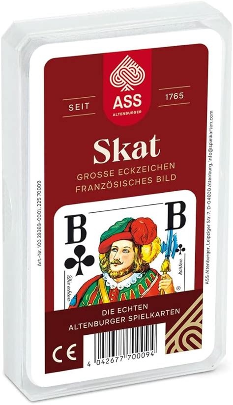 Large Corner Sign Cards Ass Altenburger Double Head Playing Cards