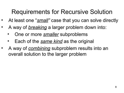 Recursion Ppt