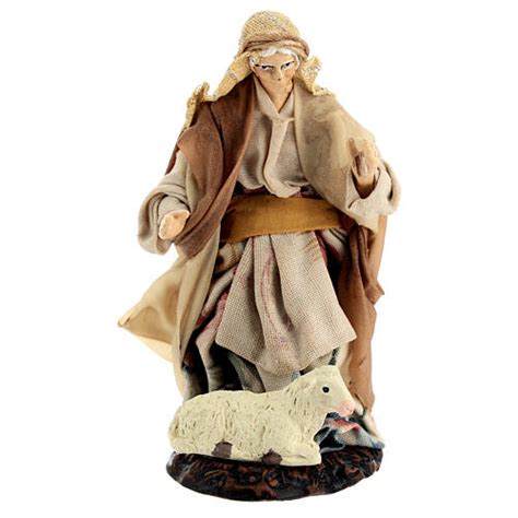 Anziana Signora Con Pecora Presepe Napoletano 10 Cm Vendita Online Su Holyart