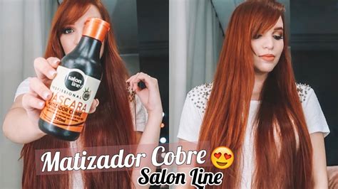 Testei A MÁscara Matizador Cobre Da Salon Line Debora Freitas Youtube