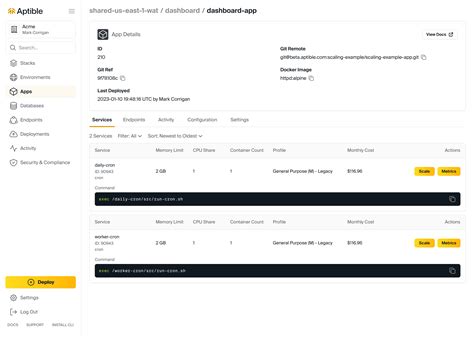 How To Scale Apps And Services Aptible