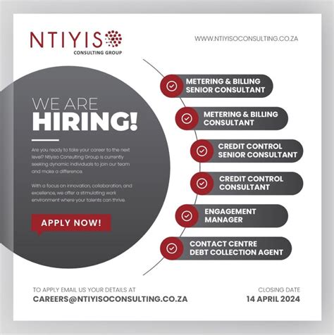 Ntiyiso Consulting Group On Linkedin Nowhiring Jobopportunity Careergrowth