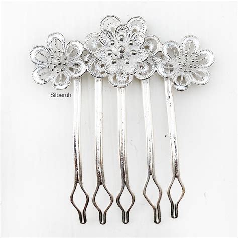 Phool Silver Hair Pin Silberuh
