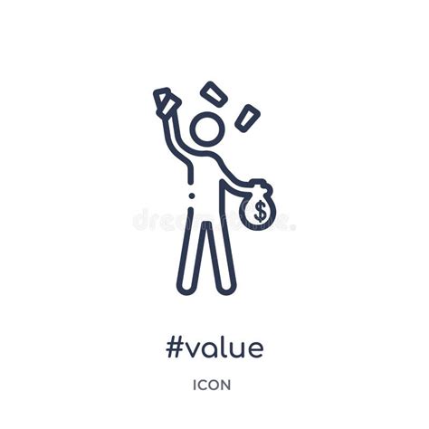 Linear Value Icon From Behavior Outline Collection Thin Line Value