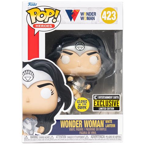 Wonder Woman 80th Anniversary White Lantern Glow In The Dark Funko Pop