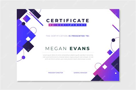Premium Vector Abstract Certificate Template Concept
