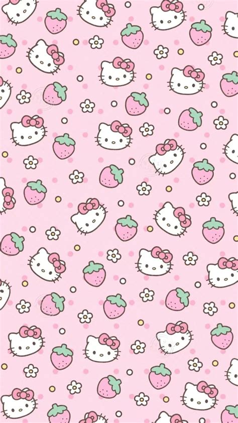 Hello Kitty Lockscreen Pink Hello Kitty Wallpaper Iphone Hello Kitty