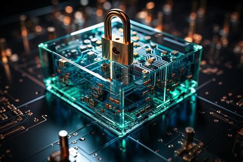 Premium Photo Digital Data Security System Cyber Security Big Data Analysis Illustration