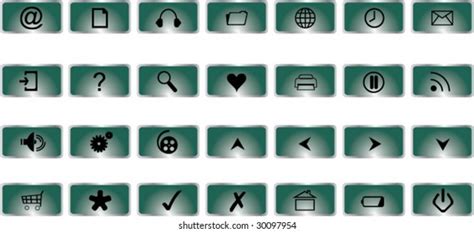 Realistic Elevator Panel Stage Buttons Navigation Stock Vector Royalty