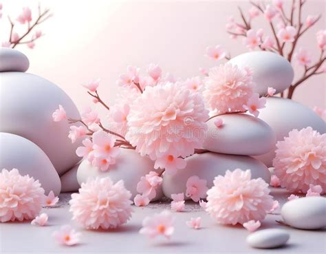 Single Stem Flower Isolated On A Minimalist Background Perfect For