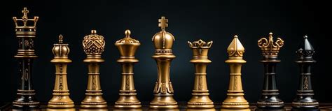 Premium Ai Image Set Of Chess Figures