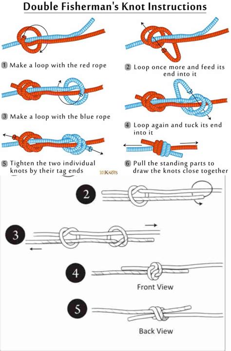 How To Double Fishermans Tie A Knot In 2024 Jewelry Knots Knots