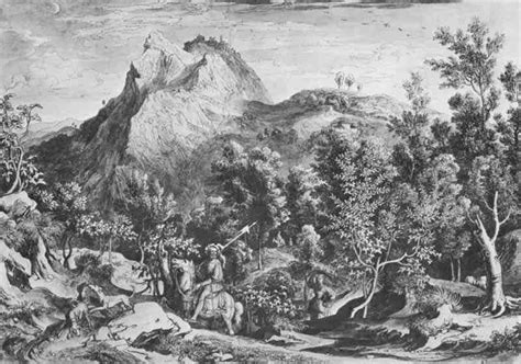 Landscape Near Civitella With Hunters Joseph Anton Koch