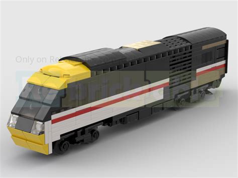 Lego Moc 4 Wide Br Class 43 Hst Power Car In Intercity Livery By Andy