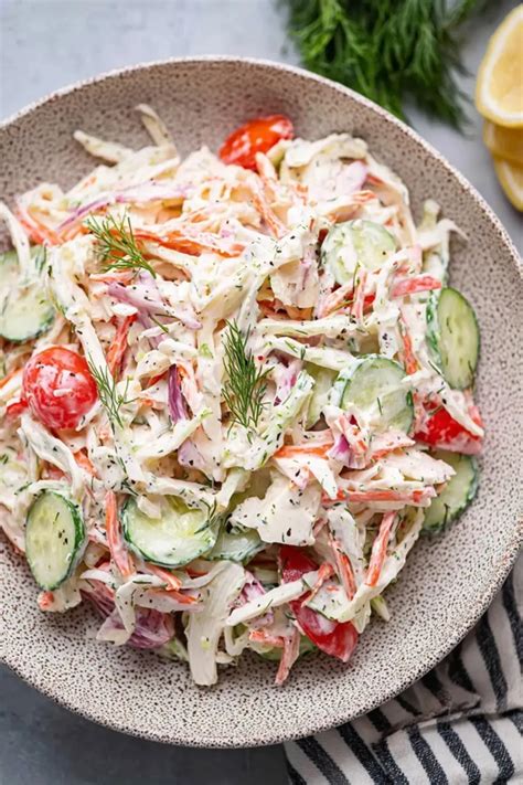 Surimi Salad Recipe A Quick And Flavorful Seafood Dish Recipes By Lucelle