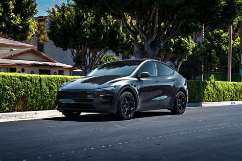 Stealth Gray Tesla Model Y Juniper On Up Forged Up 05 In Satin Black