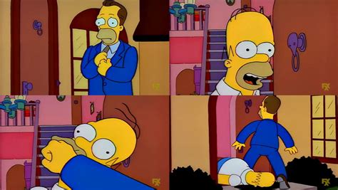 The Simpsons Herb Punches Homer By Dlee1293847 On Deviantart