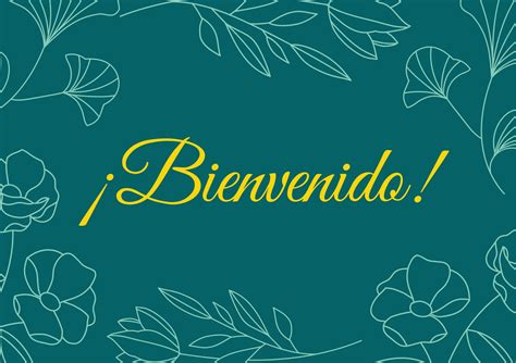 Plantilla De Cartel De Bienvenida