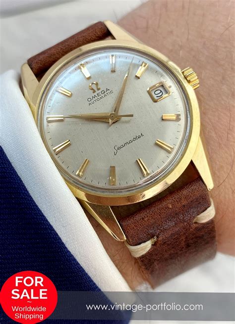 Solid Gold Omega Seamaster Vintage Automatic Date Omega Seamaster