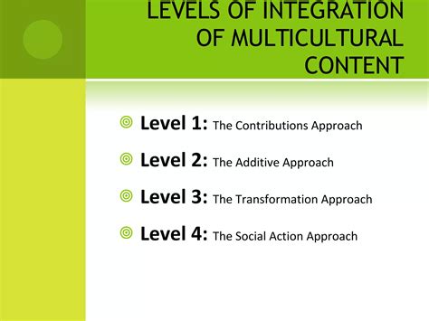 Week 11 Approaches To Multicultural Curriculum Reform Ppt