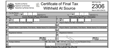 Bir 2306 Form ≡ Fill Out Printable Pdf Forms Online