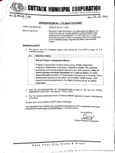 Fillable Online Cmccuttack Gov Page1 Bid Security Declaration Form