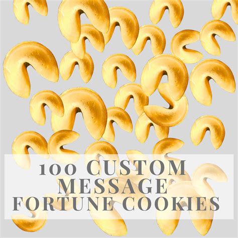 Personalised Custom Message Fortune Cookies Lithuanian Treats