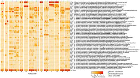 Microbiota Heat Map Each Column Represents The Microbiota Of A Single