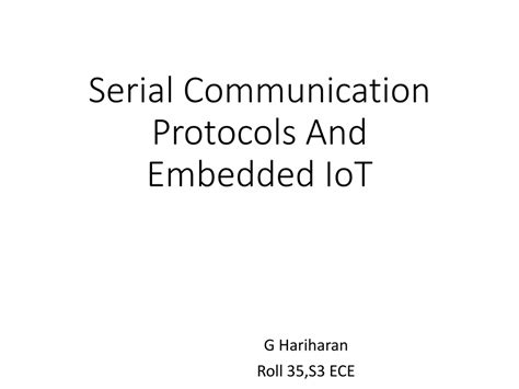 Ppt Advanced Serial Communication Protocols In Embedded Iot Powerpoint Presentation Id 9166089