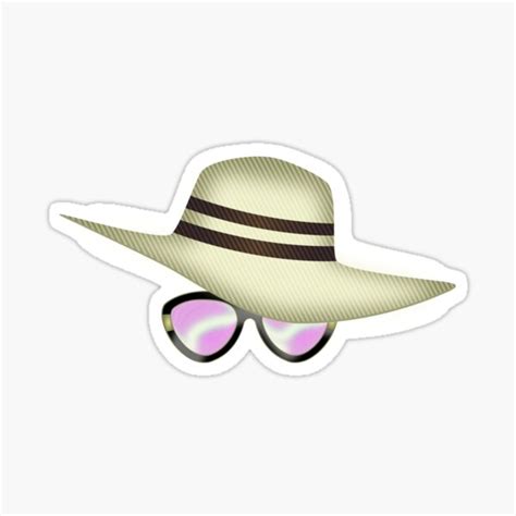 Elodies Wide Brim Hat Sticker For Sale By Euspod Redbubble