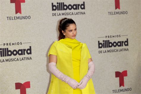 Rosalías Yellow Valentino Dress At The Latin Music Awards Popsugar