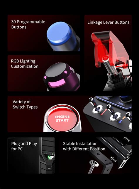 Pxn Cb1 Racing Button Box Pc Usb Simulation Racing