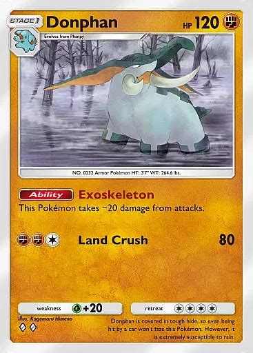 Donphan Uncommon · Secluded Springs A4a 44 · Pokémon Tcg Pocket