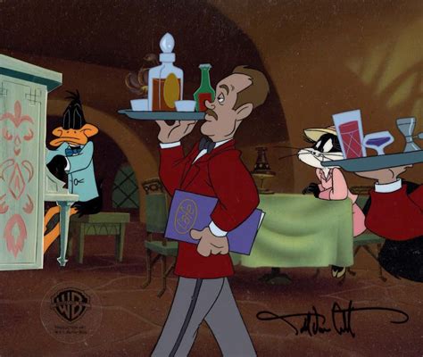 Darrell Van Citters Carrotblanca Original Production Cel Signed Darrell Van Citters Daffy