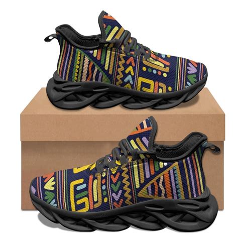African Tribal Totem Print Sneakers For Women Men Summer Autumn New