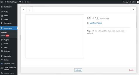wordpress 6 fse theme building part 1 manfred feiger