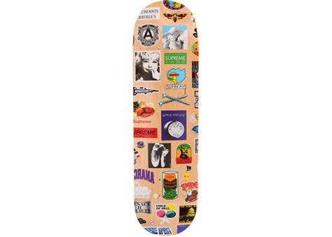 Supreme Stickers Skateboard Deck Tan Ss21 Us