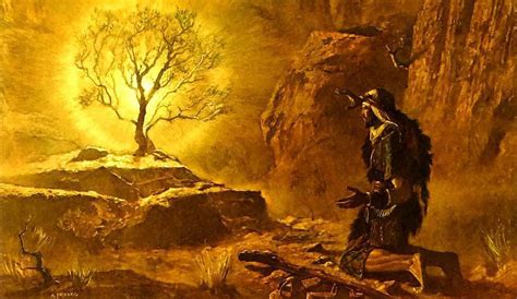 The Torah Exodus 3 Burning Bush Moses Arnold Friberg