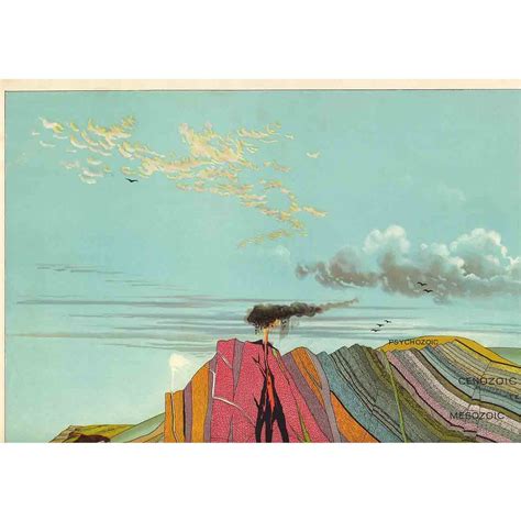 Geological Chart Vintage Educational Poster Maresi Pestemal And Urban