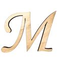 6 Tall Birch Wood Letter M Krafty Supply 14 Thick Wooden Letters