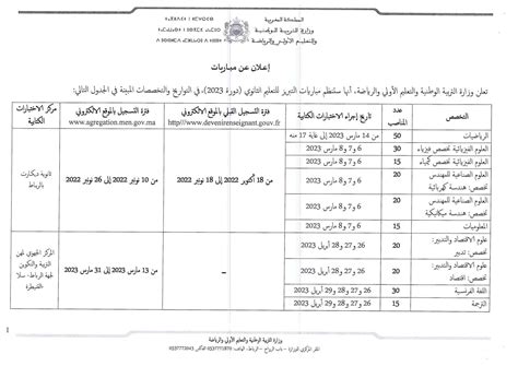 مباريات التبريز للتعليم الثانوي دورةma 2025
