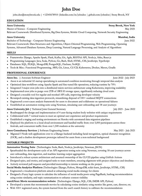 With A Year Of Software Engineering Experience As A Backend Engineer I