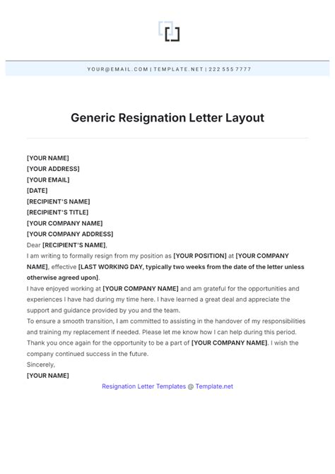 Free Resignation Letter Of Government Employee Template To Edit Online