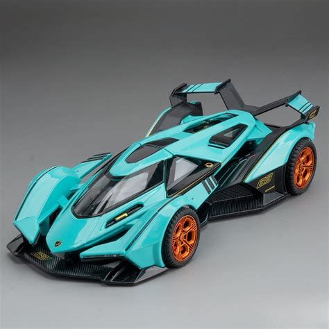 1 32 Lambor V12 Gt Super Car Model Toy Metal Diecast Pull Back Music Light Miniature Racing