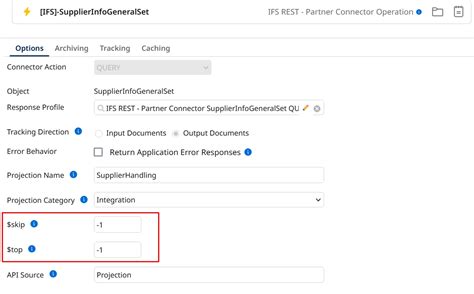 Top And Skip Parameters For The Boomi Ifs Rest Query Operation Ifs
